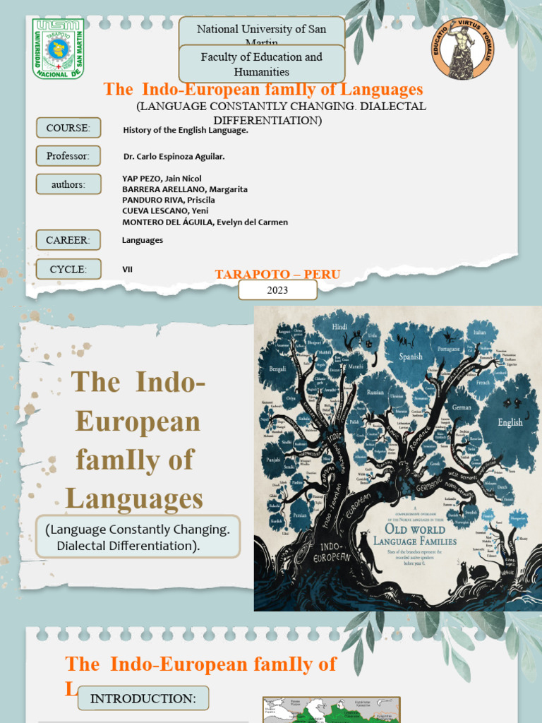 The Indo-European Family of Languages - ORIGINAL | PDF | Greek Language ...