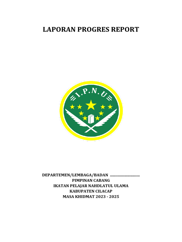 Progres Report Dept LBG BDN | PDF