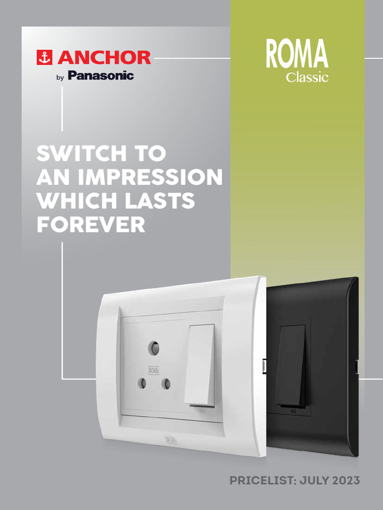 Anchor Roma Classic Price List July 2023 | PDF | Electronics ...