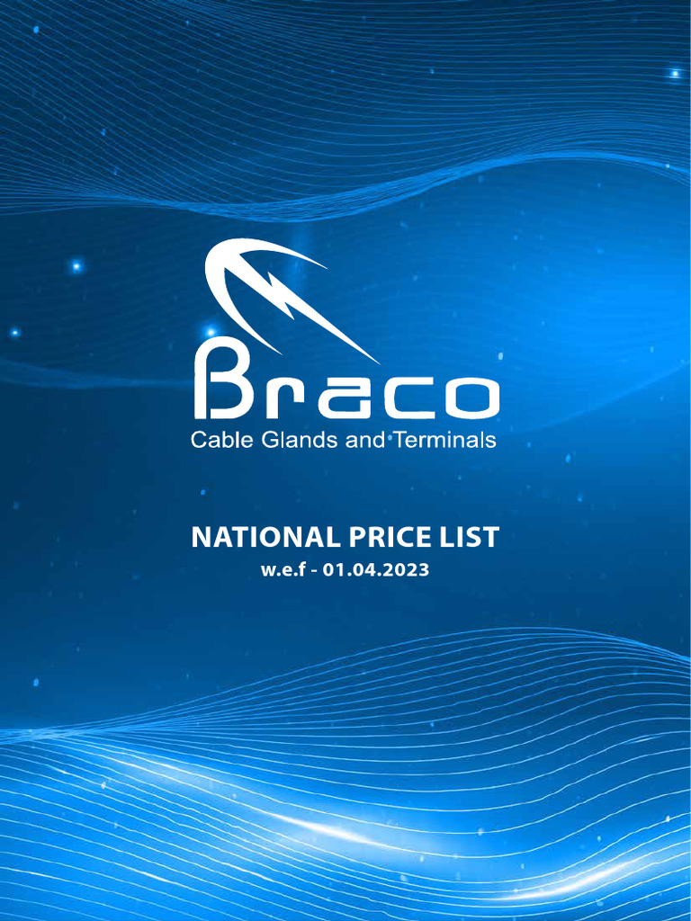 Braco Cable Glands Price List 2023 | PDF