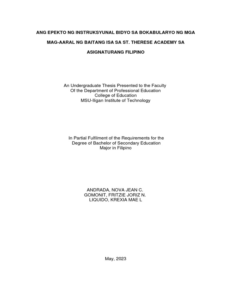 Research Mock Defense | PDF