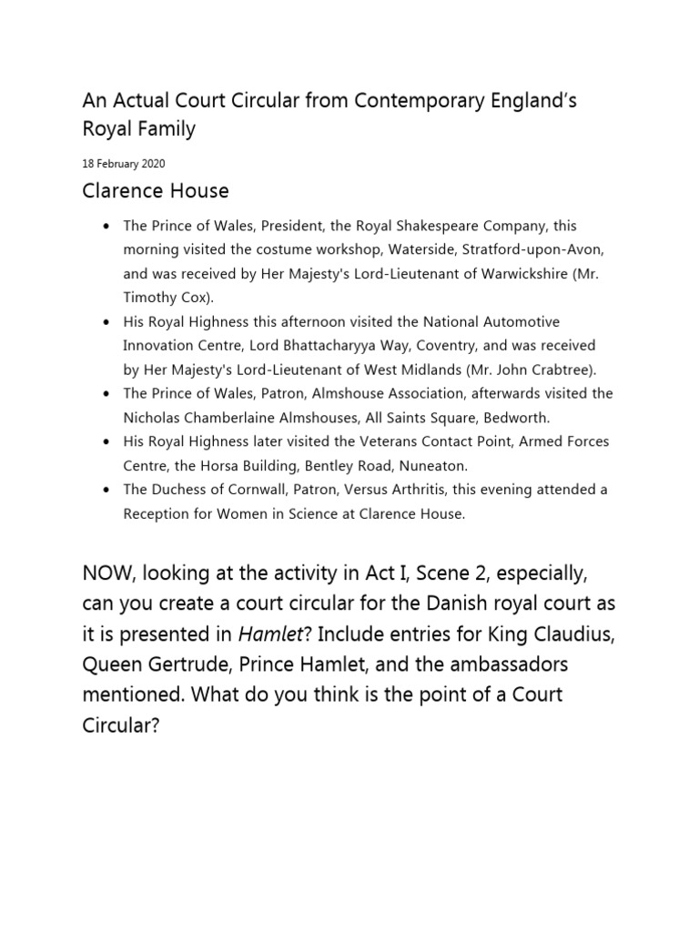 Court Circular Assignment | PDF