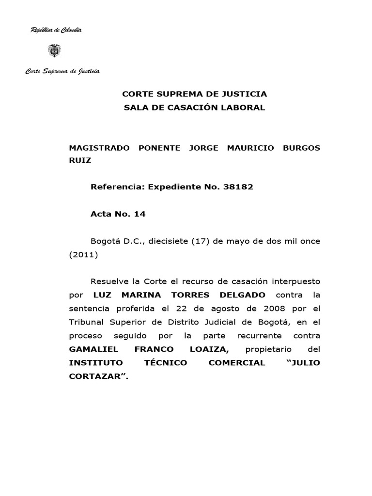 5 Subir | PDF | Derecho laboral | Sentencia (ley)