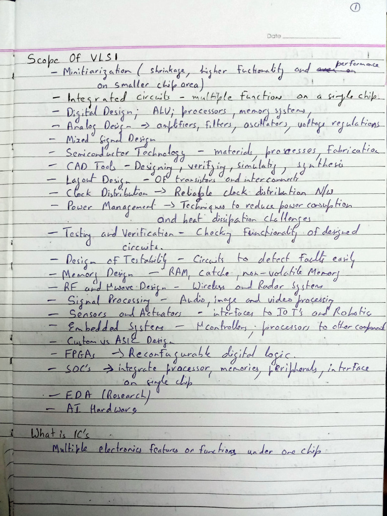 VLSI Notes | PDF | Electrical Engineering | Electrical Equipment VLSI Notes | PDF | Electrical Engineering | Electrical Equipment