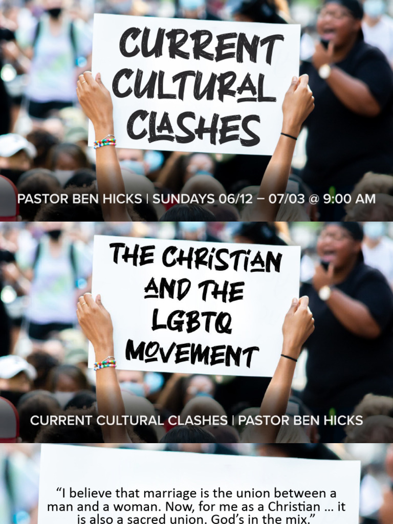 Current Cultural Clashes Lesson 2 - The Christian and The LGBTQ ...