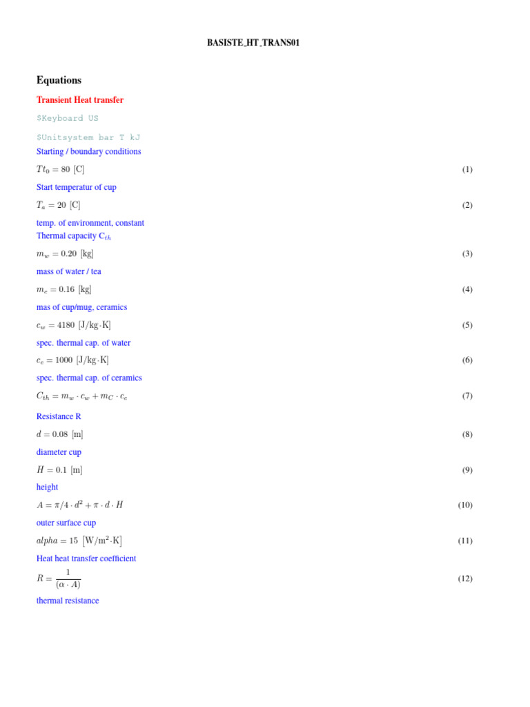 BasicsTE - HT - Examp - 01 - RC - Calc R | PDF | Physical Quantities ...