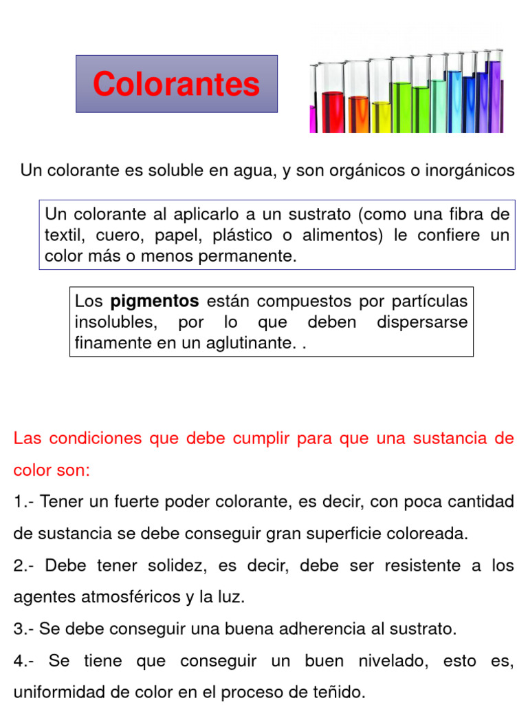 Colorantes | PDF