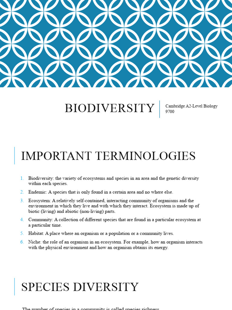 Biodiversity Pdf Biodiversity Earth Sciences