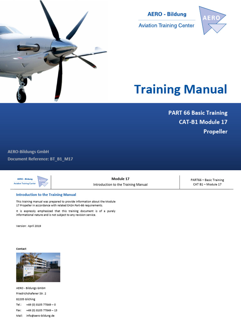 Module 17 Propeller CAT B1 | PDF | Propeller | Thrust