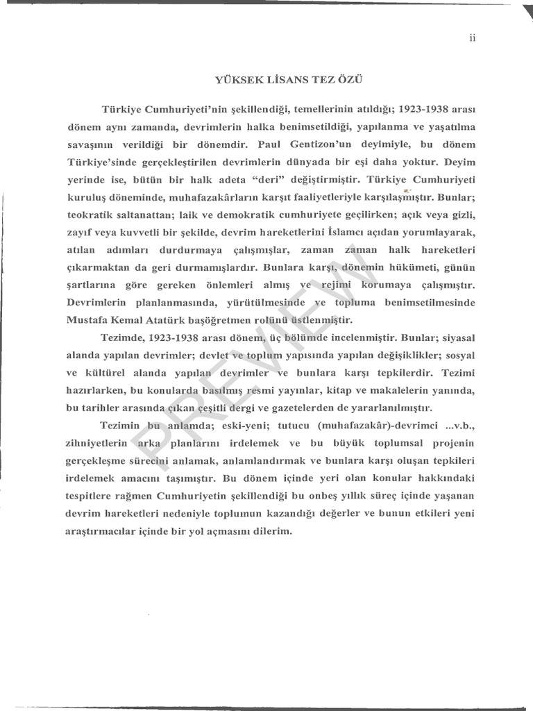 Devrimlere Karşı Tepkiler, (1923-1938) Yönter, Pakize. Anadolu ...