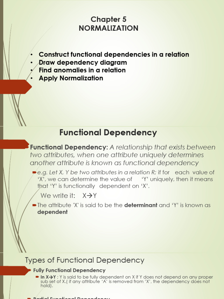 Chapter 5 Normalization | PDF | Computing | Information Science