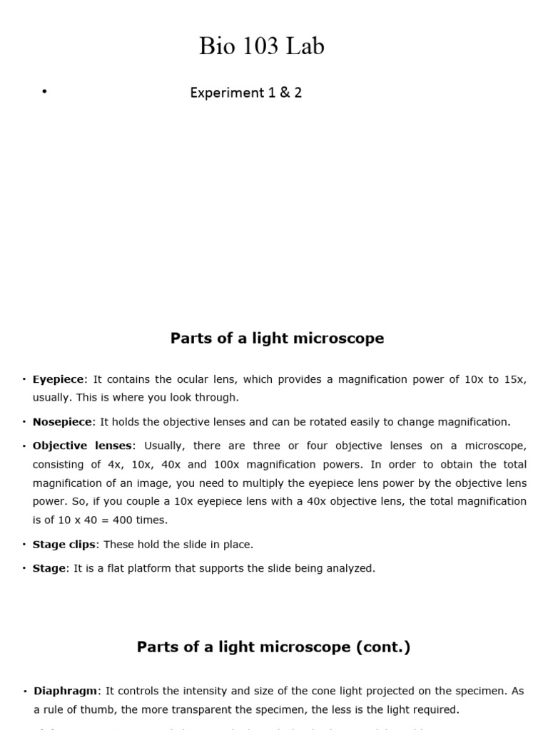 Light Microscope and Sugar Testing Lab | PDF | Home & Garden | Wellness