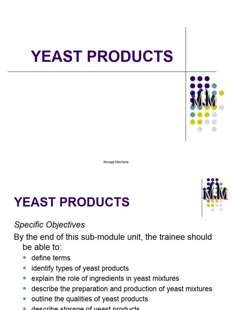 Yeast Products | PDF | Breads | Yeast