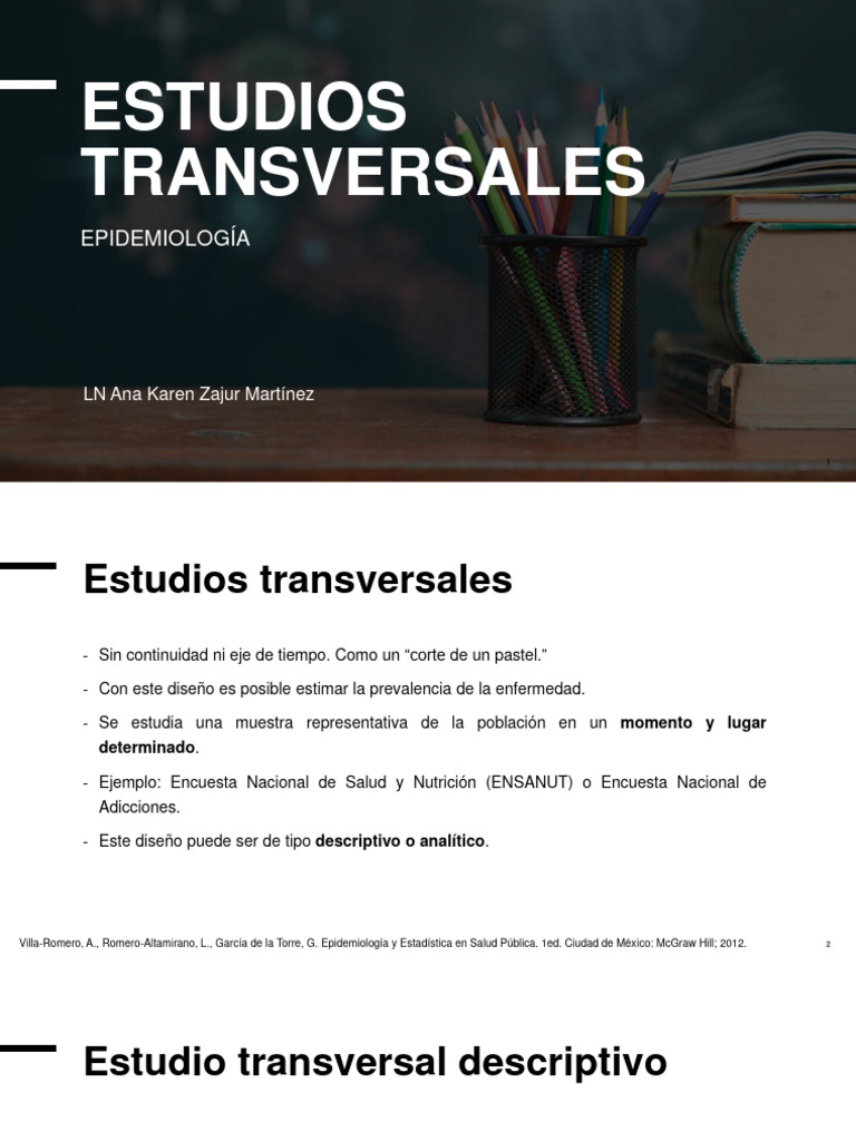6. Estudios Transversales | PDF | Muestreo (Estadísticas) | Metodología ...