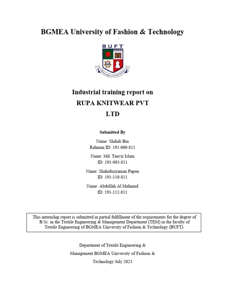 BGMEA University of Fashion | PDF | Knitting | Gauge (Knitting)