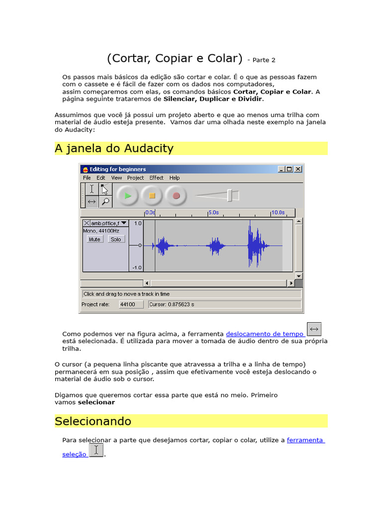 Audacity Tutorial | PDF