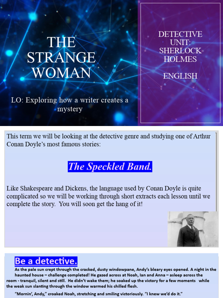 Week 2 - Detective-Unit | PDF | Sherlock Holmes | Dr. Watson
