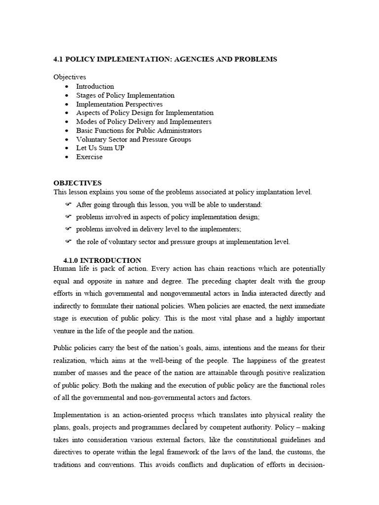 CH 6 - Implementation | PDF | Policy | Evaluation CH 6 - Implementation | PDF | Policy | Evaluation