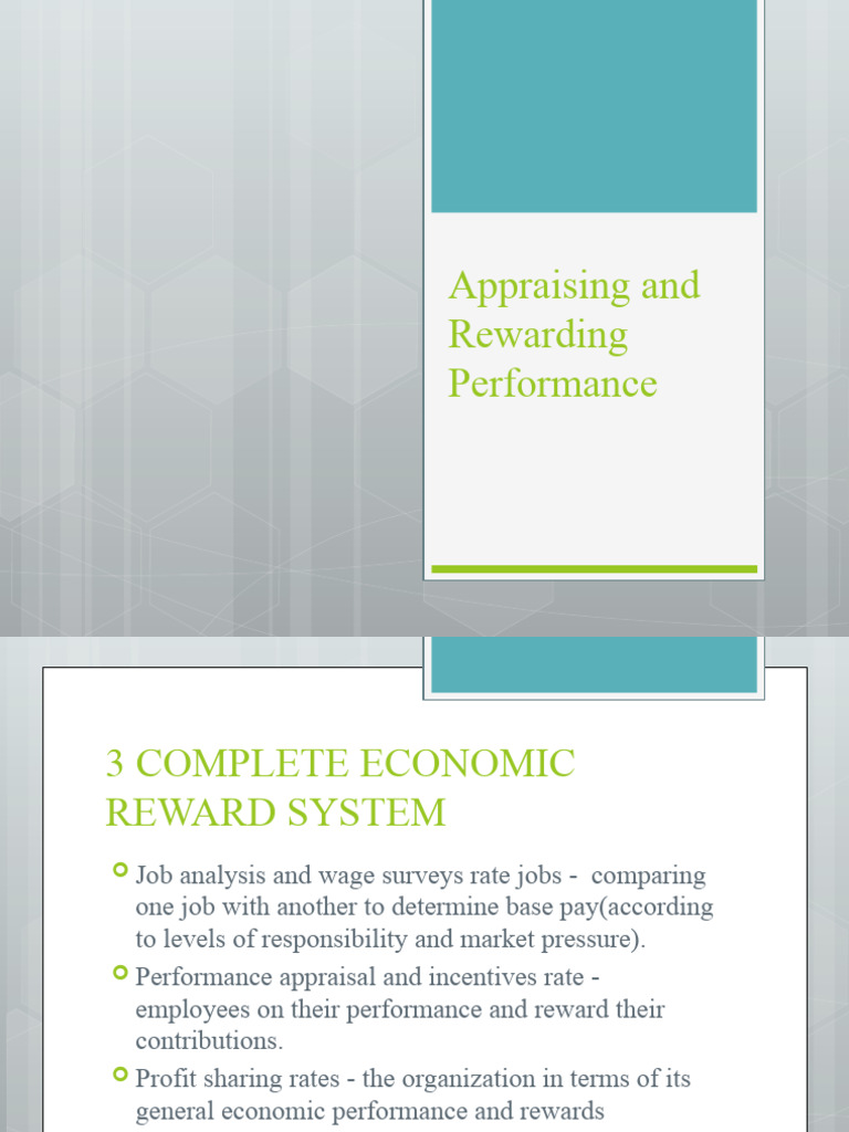 Appraising and Rewarding Performance June 13 | PDF | Motivational ...