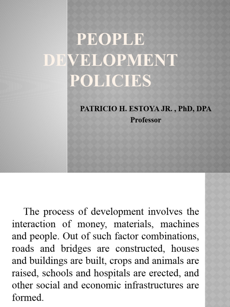 People Development Policies | PDF | Human Resources | Teachers