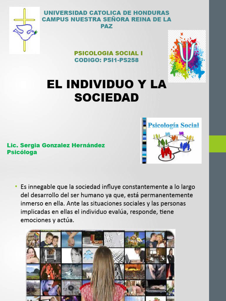 EL INDIVIDUO Y LA SOCIEDAD | PDF | Sociedad | Conformidad