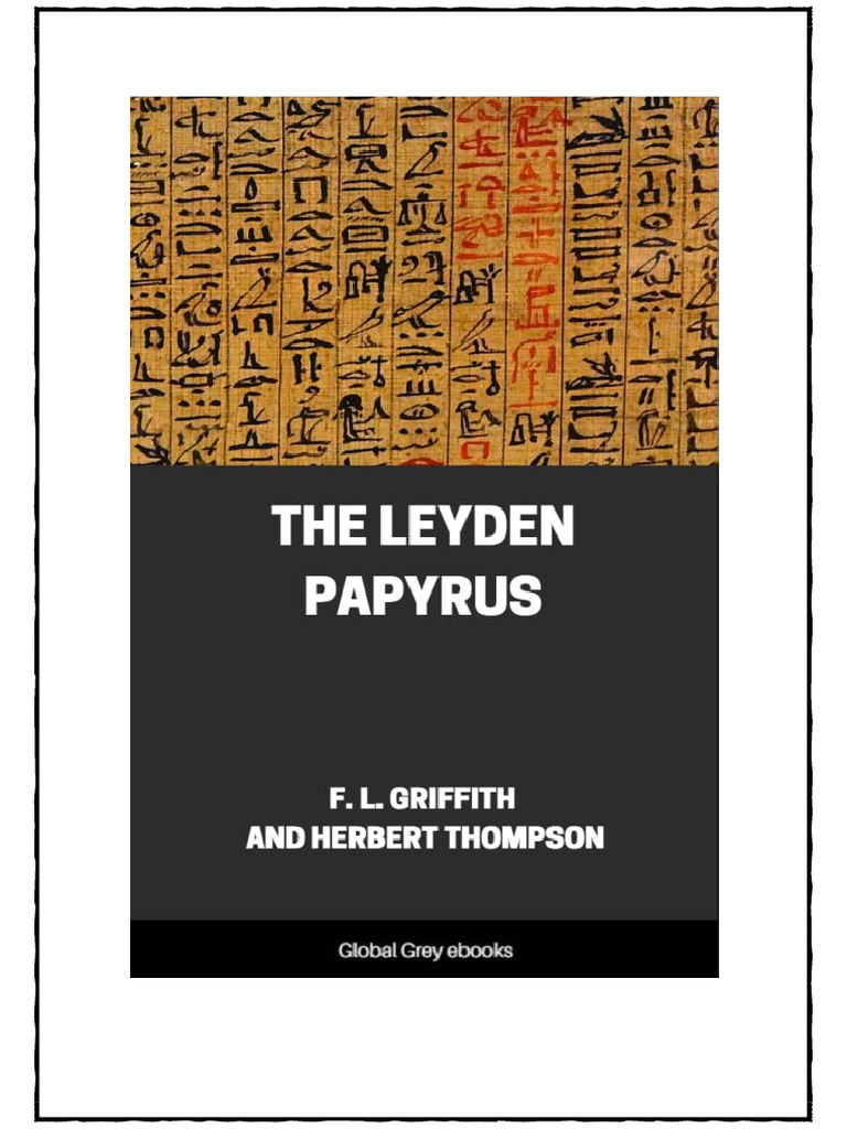 Leyden Papyrus | PDF | Papyrus | Translations