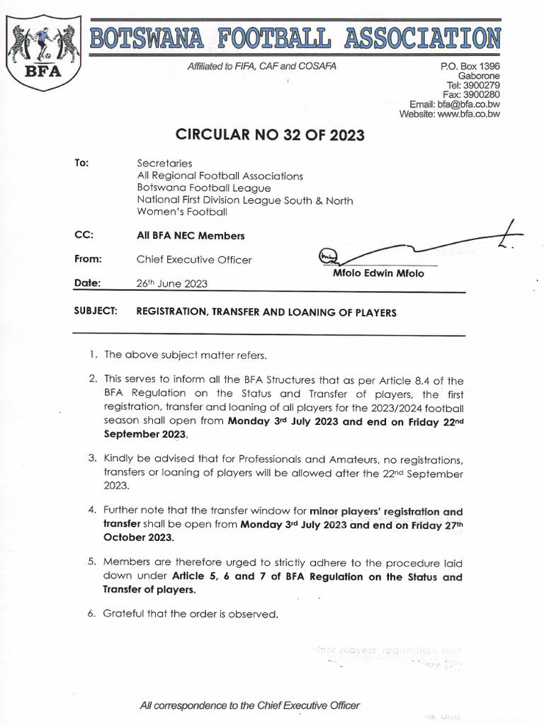 Circular 32 of 2023 | PDF