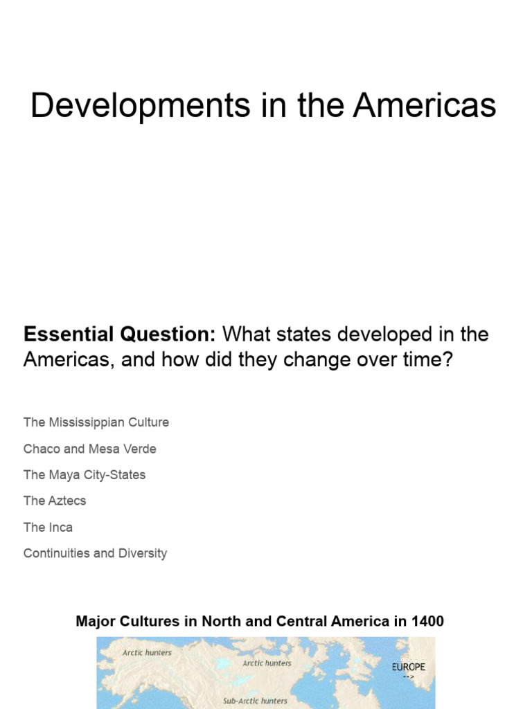 States and Cultures in Pre-Columbian Americas | PDF | Maya Civilization ...
