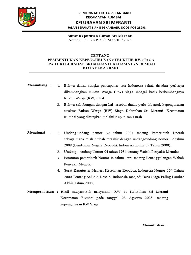 SK RW Siaga 11 | PDF