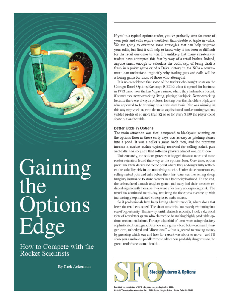 Option Article From SFO Magazine | PDF | Option (Finance) | Stocks
