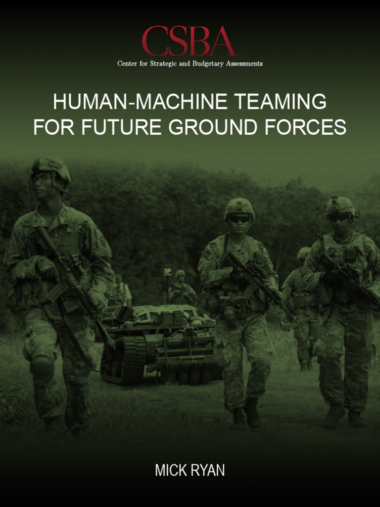 Human Machine Teaming FinalFormat | PDF | Robot | Robotics