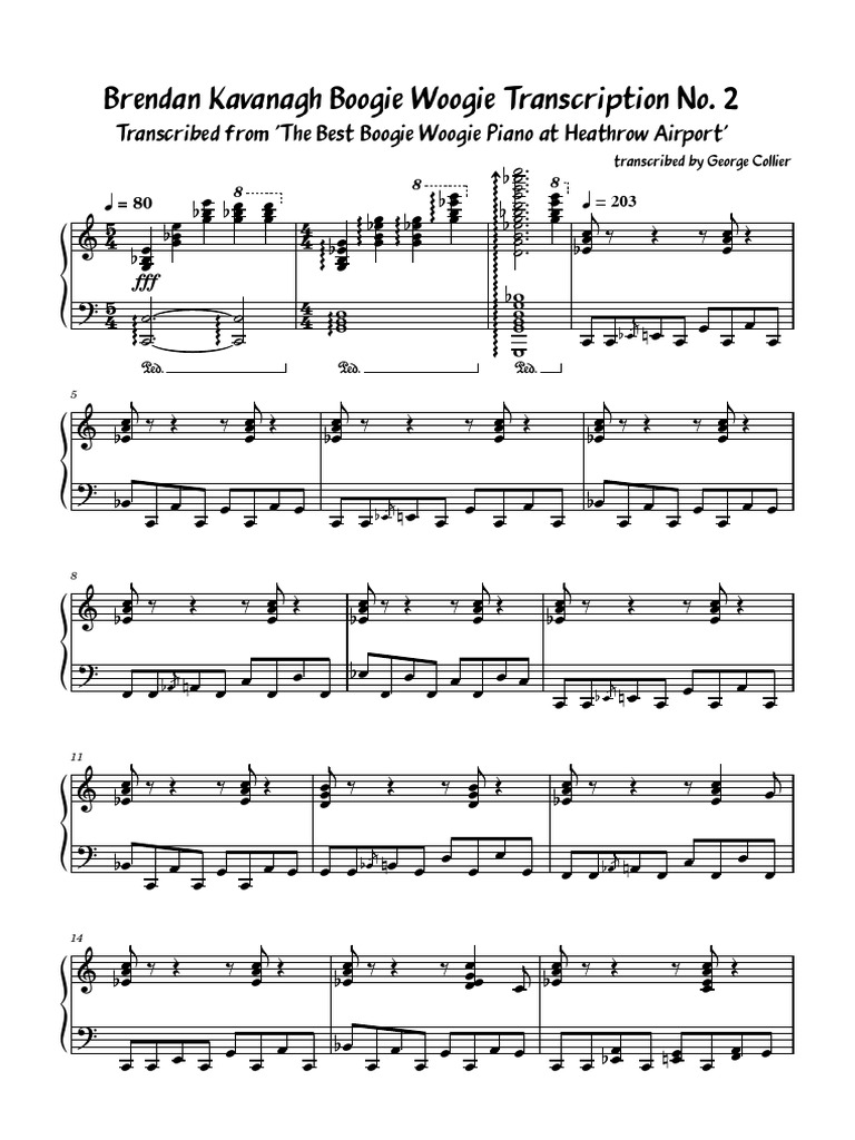 Brendan Kavanagh - Heathrow Airport Boogie Woogie | PDF