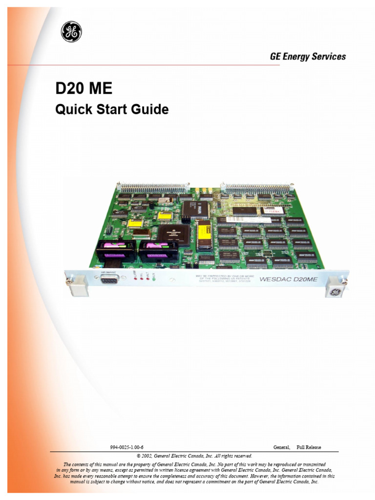 D20 ME Quick Start Guide | PDF | Flash Memory | Booting