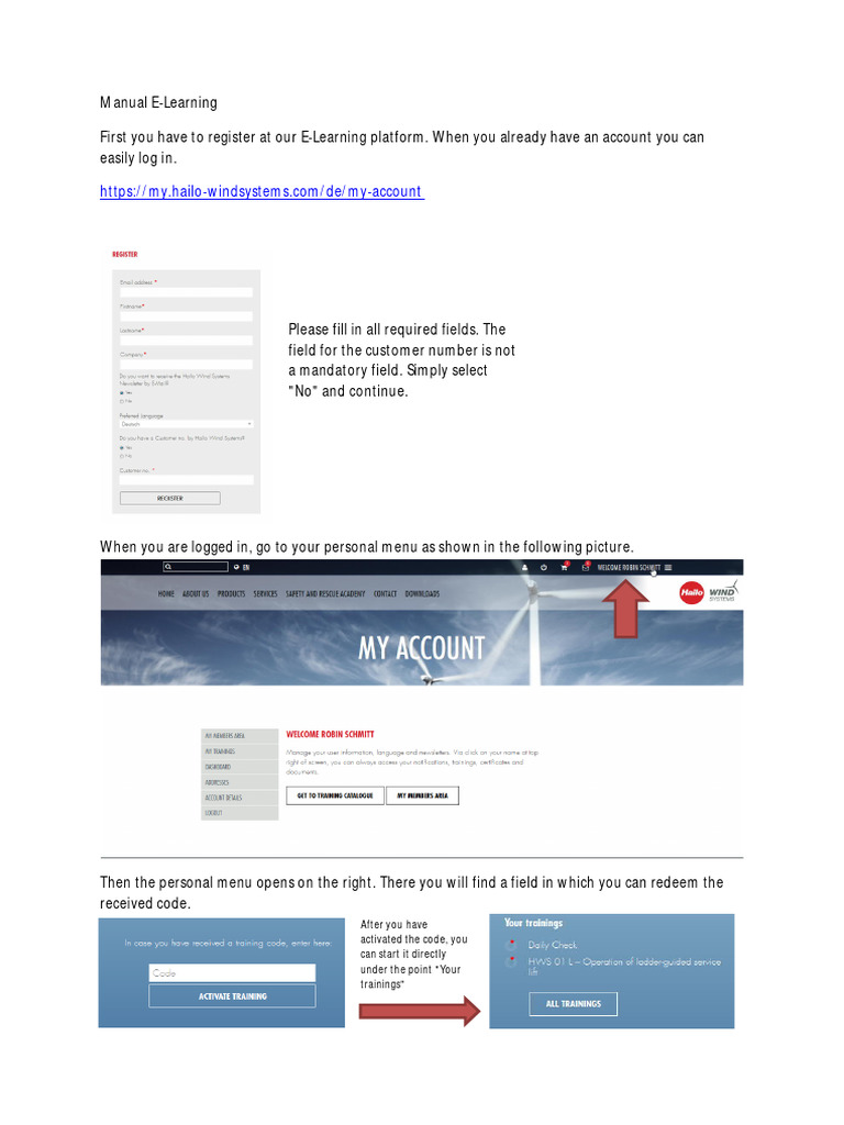 Manual E-Learning HWS01 | PDF
