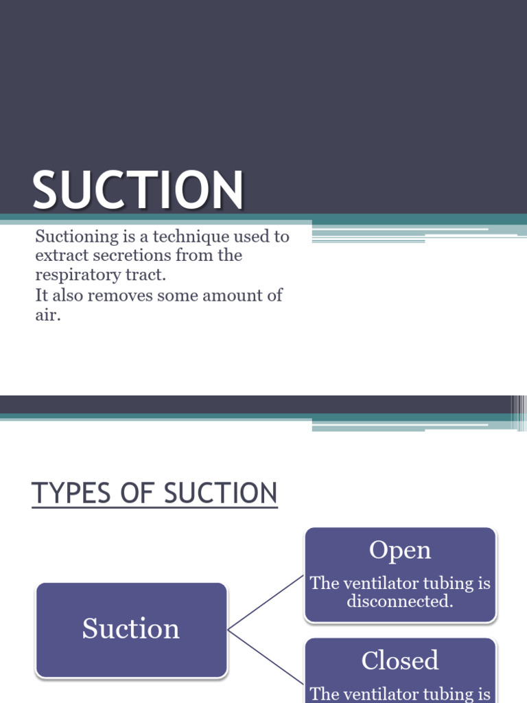 Suctioning Methods | PDF | Hypoxia (Medical) | Diseases And Disorders