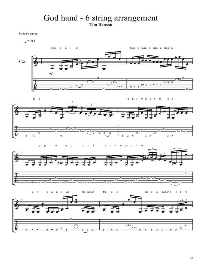 God Hand 6 String | PDF | Guitar Family Instruments | Irish Musical Instruments