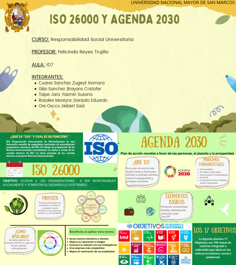 ISO 26000 y Agenda 2030: Principios Clave | PDF | Sustentabilidad ...