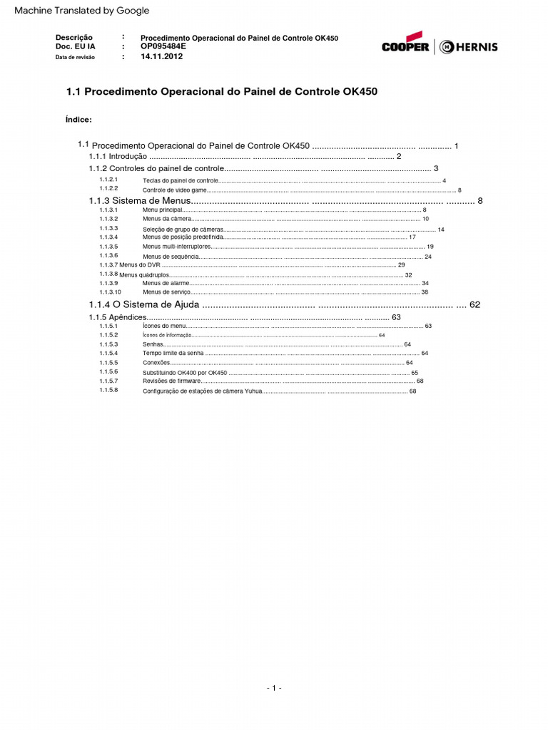 Hernis Control CCTV Op095484e - Ok450l | PDF | Câmera | Teclado de ...