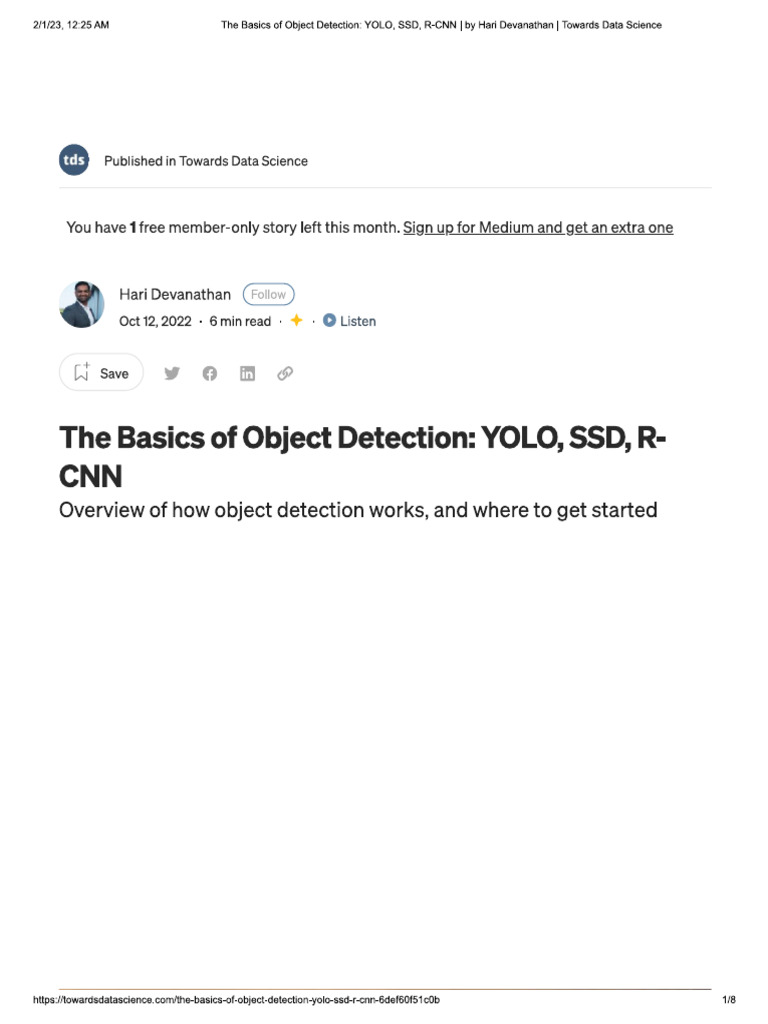Yolo SSD R-CNN | PDF