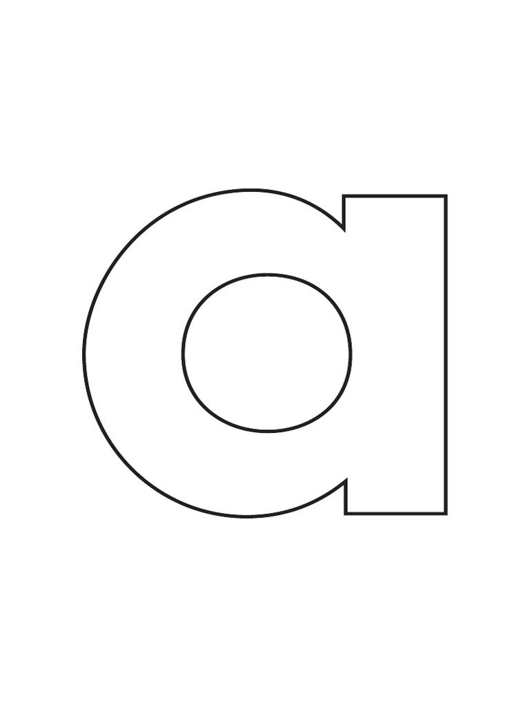 Alphabets A Outline | PDF