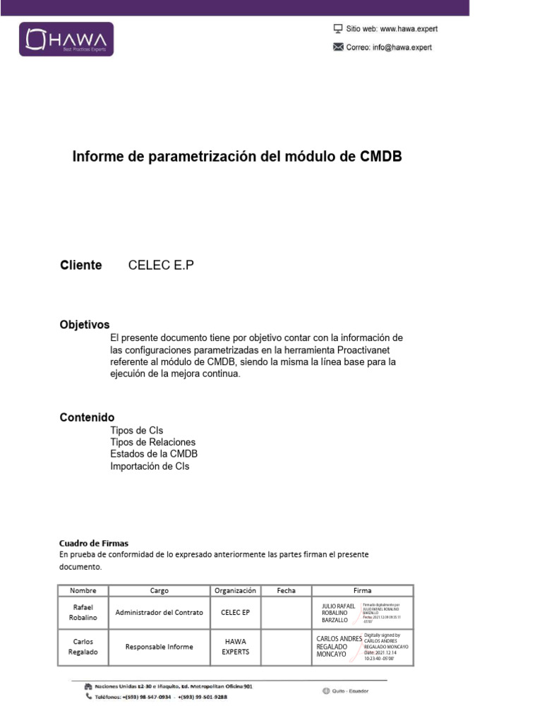 Parametrización CMDB en Proactivanet | PDF | Protocolo de transferencia de archivos | Sistema ...