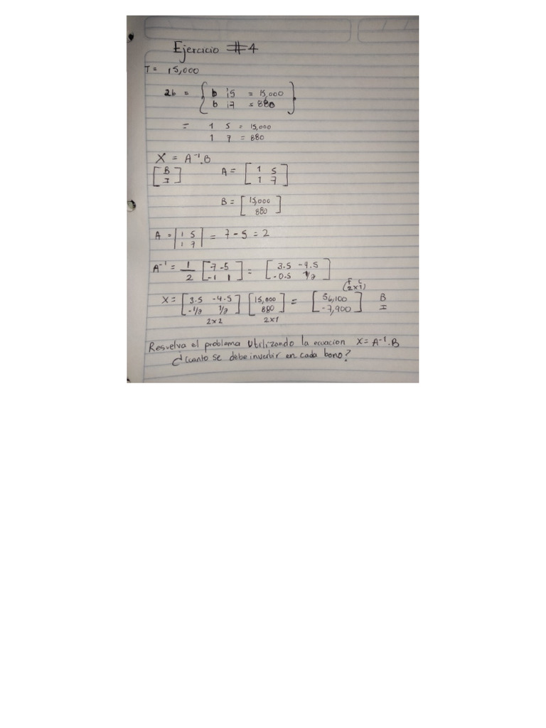 Tarea Algebra Semana 9 | PDF