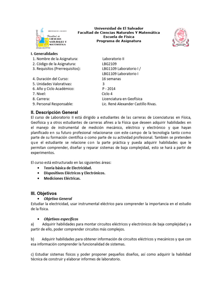 Programa Lab II - 2020 | PDF