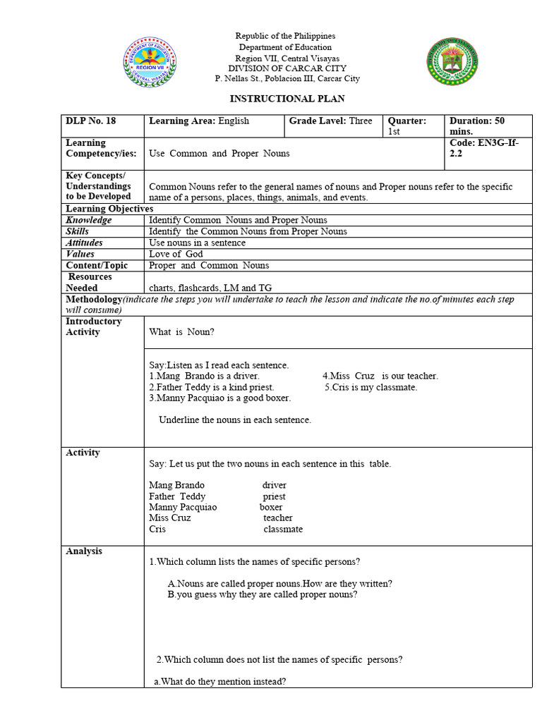 18 - iPLAN | PDF | Learning | Noun