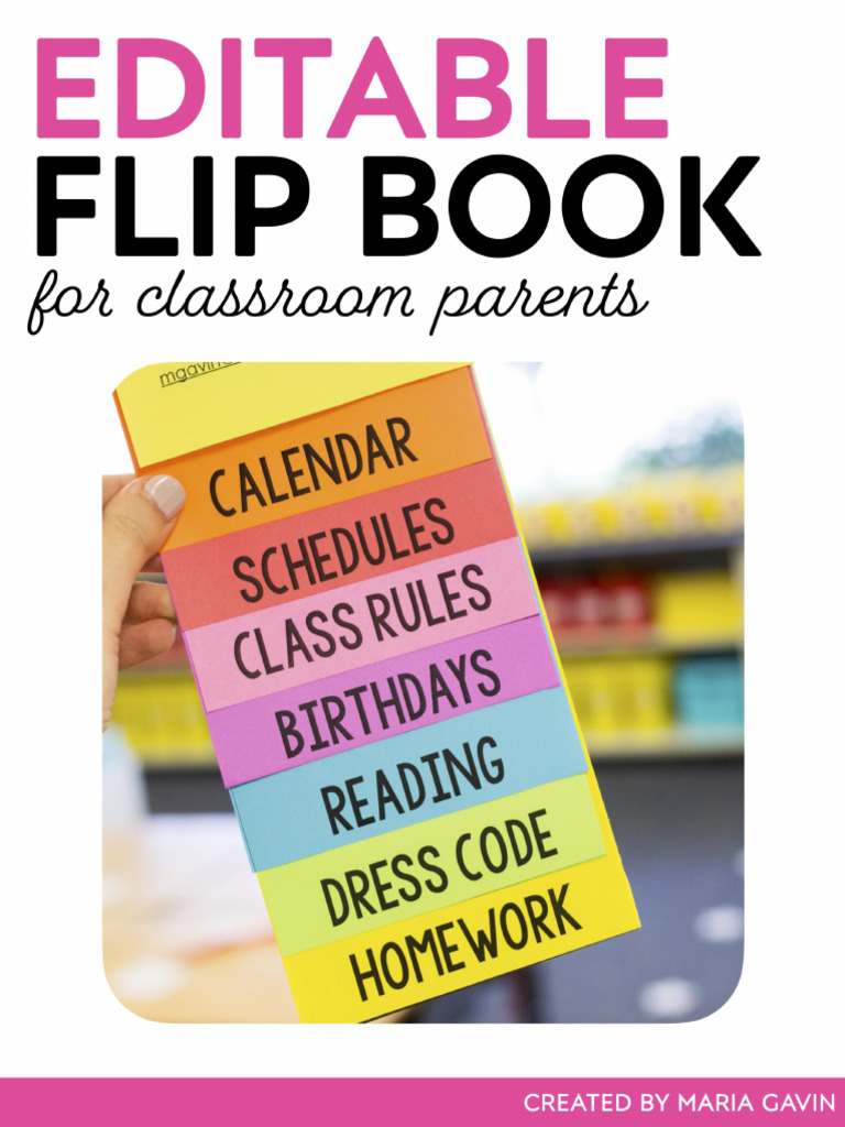 EDITABLE Parent Flip Book From Kinder Craze | PDF | Higiene