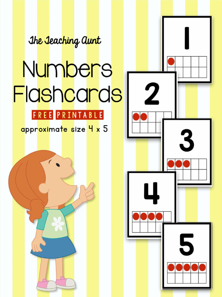 Numbers Flashcards Ten Frames Free Printable The Teaching Aunt | PDF