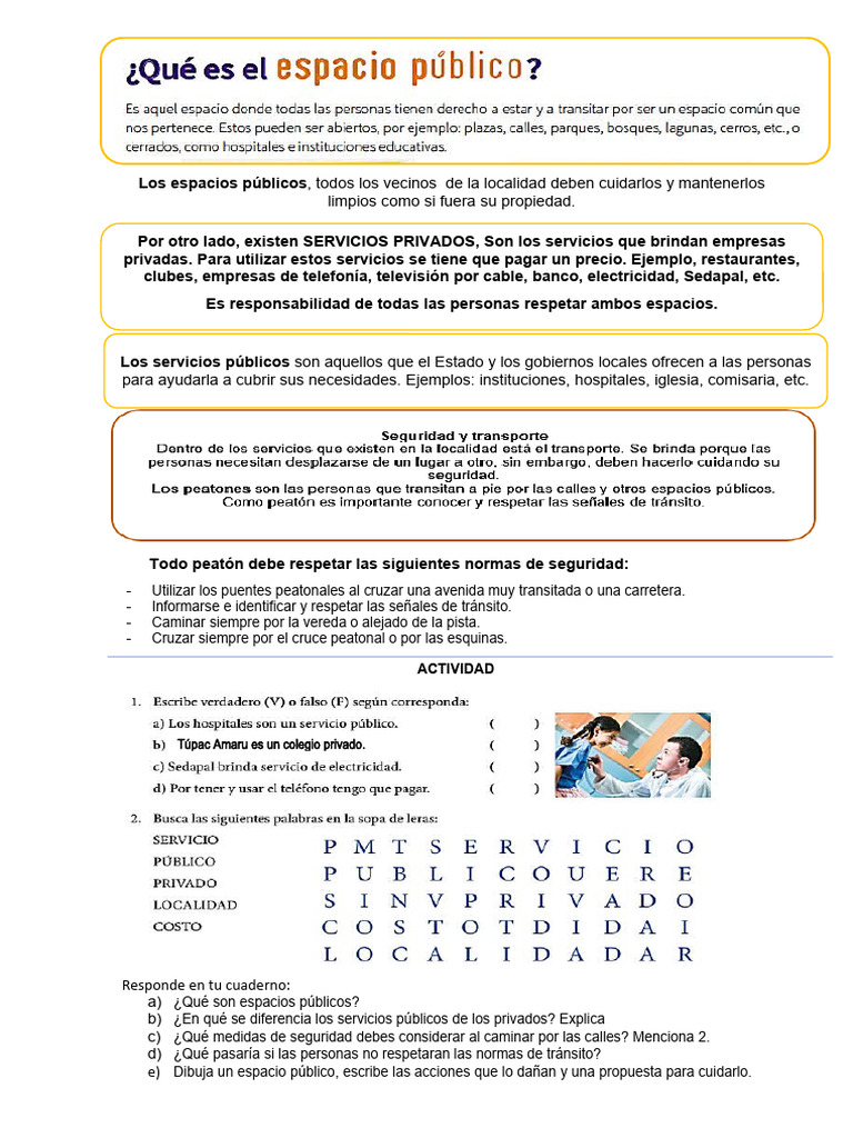 FICHA DE ESPACIOS PUBLICOS | PDF