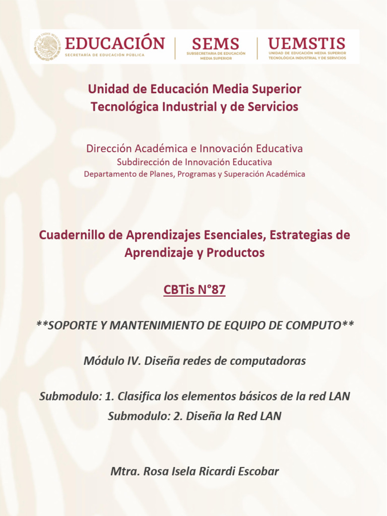 Modulo IV Diseña Redes de Computadoras - Smec - Cuadernillo ...