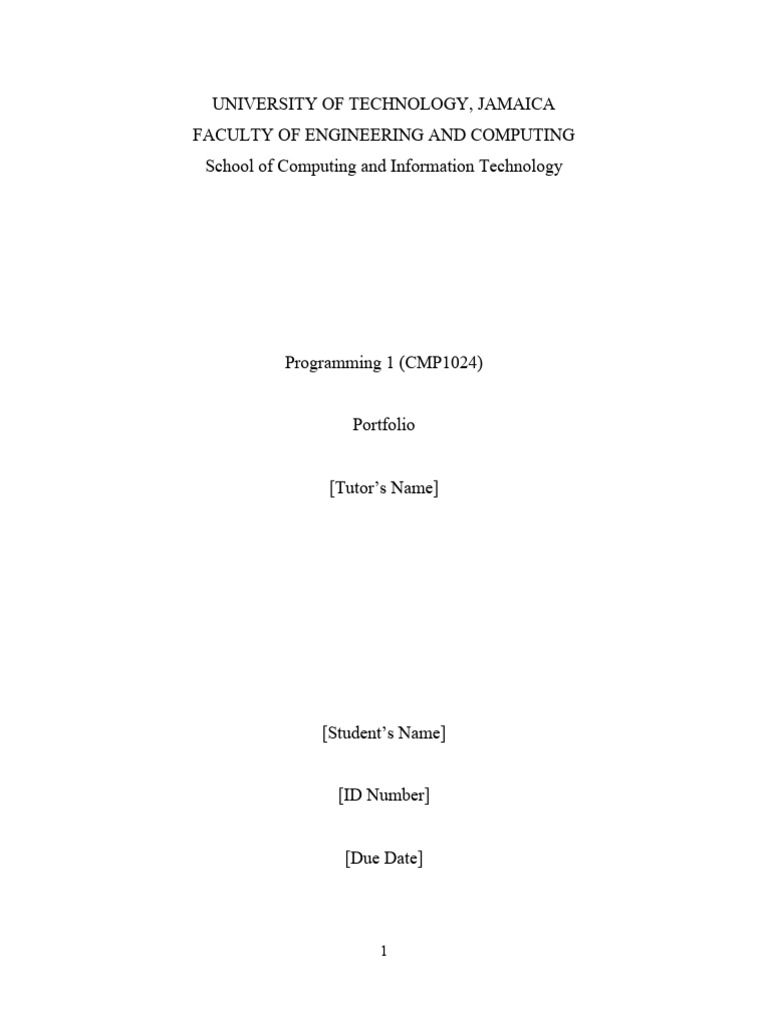 Sample Portfolio Revised Version | PDF | Computers