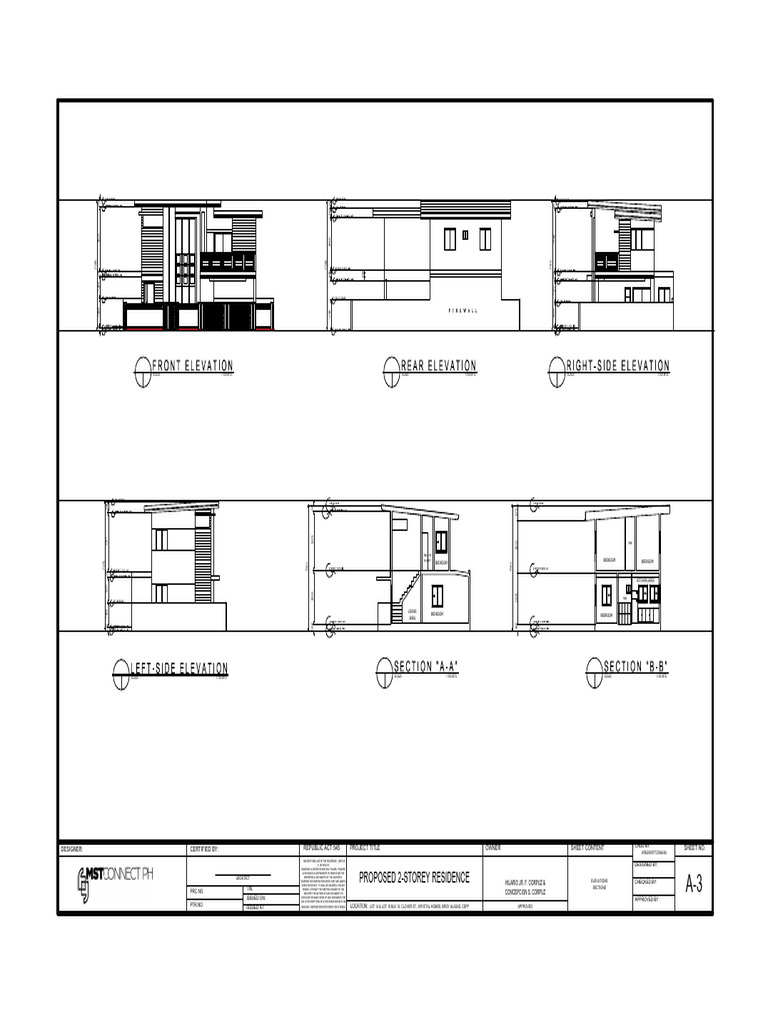 A3 Working Drawings for Residence | PDF | Residential Buildings | Brisbane